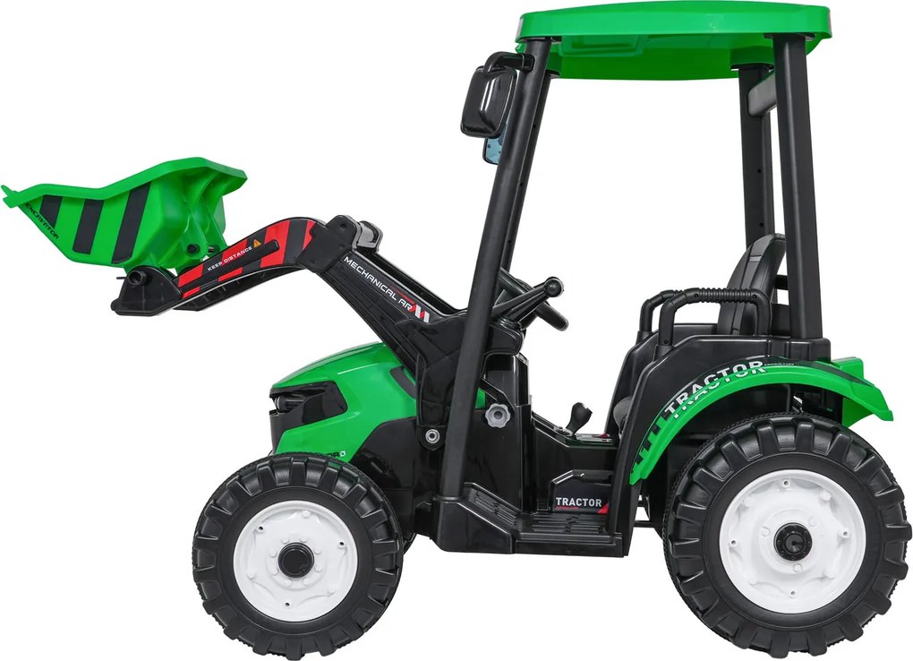 Ramiz MEGA traktor D68 s přívěsem zelený
