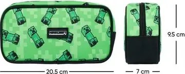 MINECRAFT penál Creeper / 20x9x7 cm