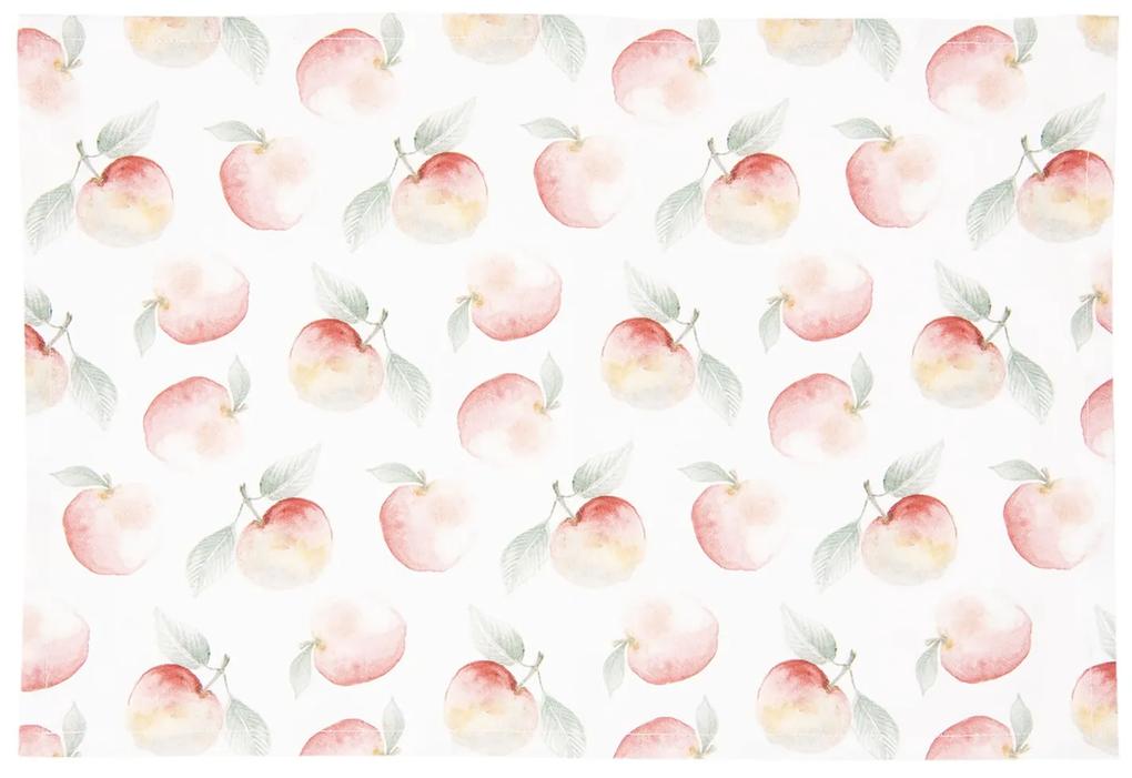 Sada 6 bavlněných prostírání s motivem jablek Apple Yard - 48*33 cm