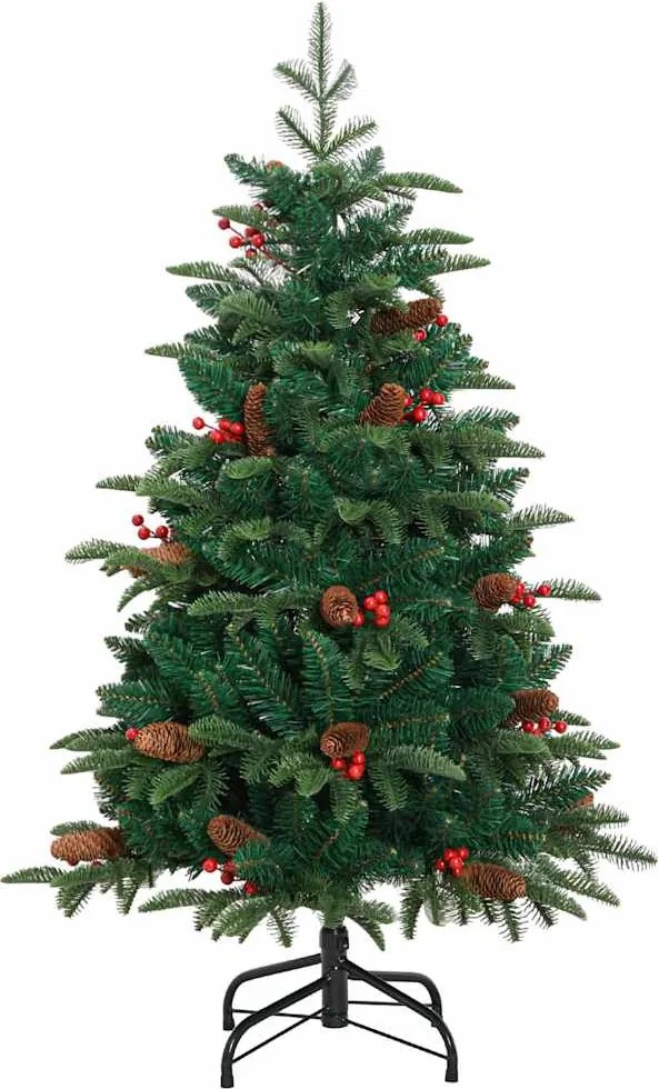 Umělý vánoční stromeček Zelená 150 cm PVC, kov a plast 3395546
