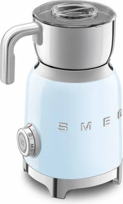 Světle modrý elektrický šlehač mléka 50's Retro Style – SMEG