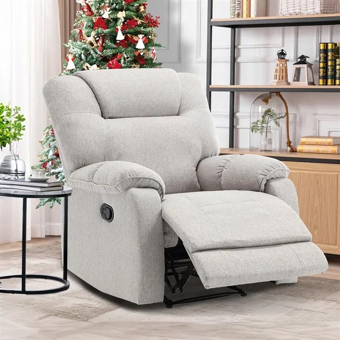 Relaxační křeslo, béžová, látka, TV-4088 CRM2 Barva: Béžová