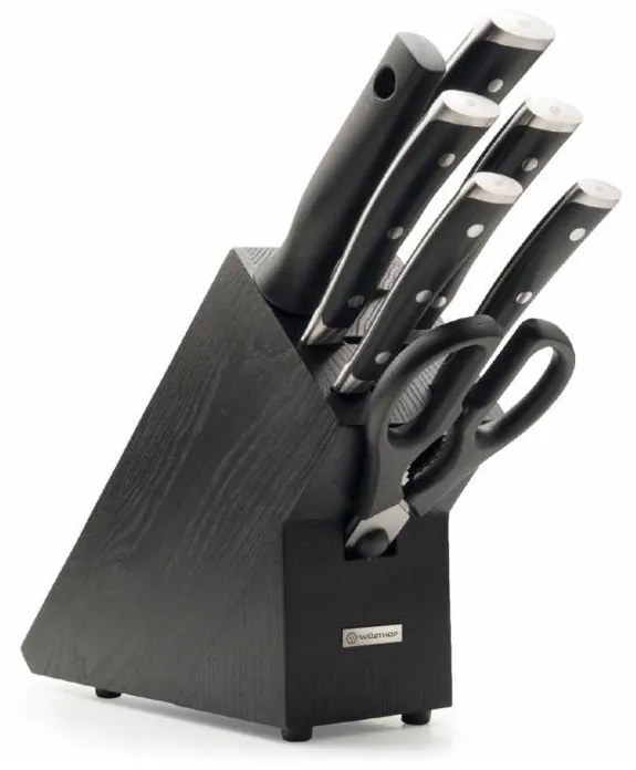 Wüsthof | Wüsthof - Sada kuchyňských nožů ve stojanu CLASSIC IKON 8 ks černá | GG311