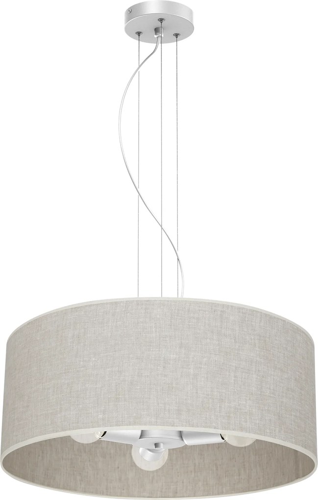 Závěsné svítidlo Lino, 1x lněné stínítko, (fi 50cm), w
