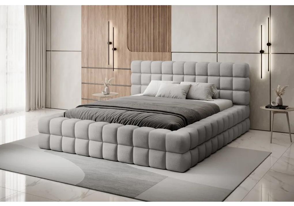 Eltap Čalouněná postel Dizzle Materiál a barva potahu: Jaffray 03 - šedá, Rozměry (cm): 140x200