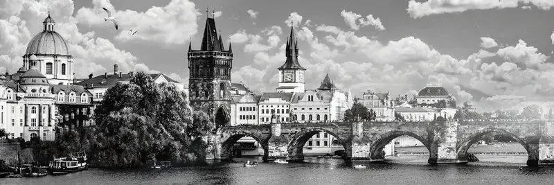 Interdruk panoramatické puzzle: around the world: praha, česko 1000 dílků