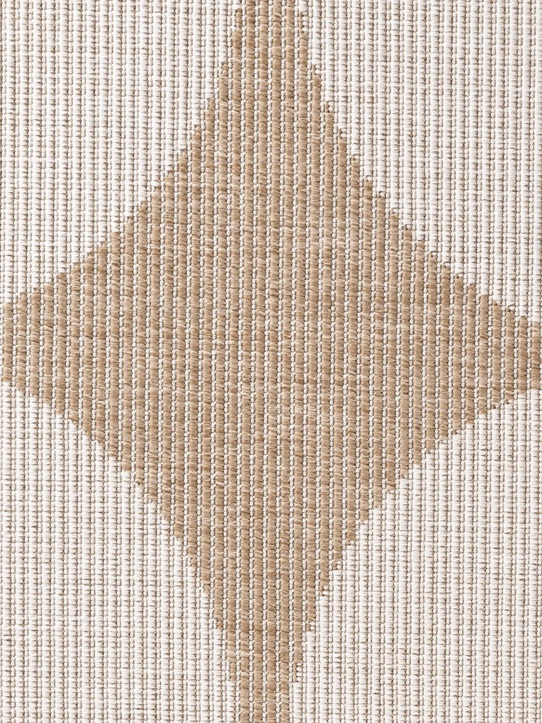 NORTHRUGS, Kusový koberec Duet Bowen 106245 Beige/White - na ven i na doma, 200x290, béžová, chodba / předsíň
