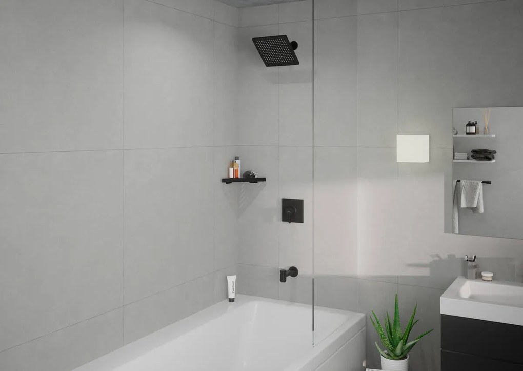 Hansgrohe Croma E, hlavová sprcha 240 1jet EcoSmart 9 l/min, černá matná, HAN-26727670