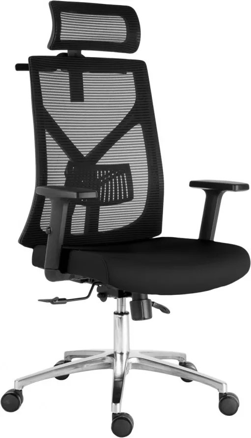 Kancelářská ergonomická židle Neoseat ZERA — černá, nosnost 150 kg