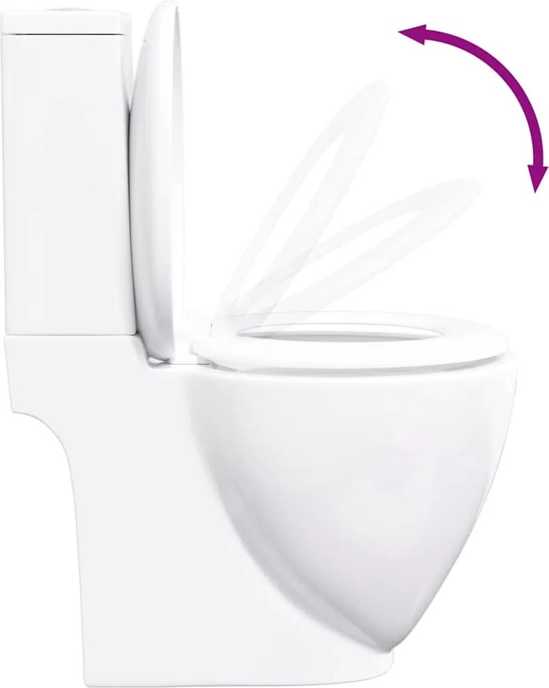 Keramické WC zadní odpad bílé 240376
