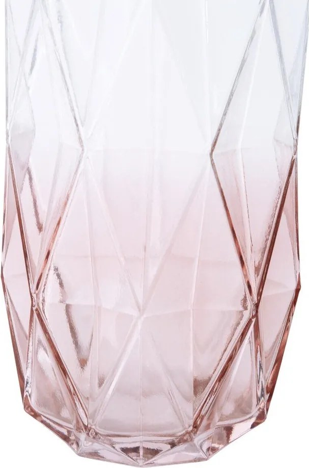 Růžová skleněná váza (výška 28 cm) Brice – Premier Housewares