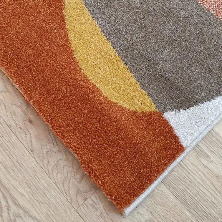 Spoltex, Kusový koberec Achat 618 Rust cream, 160x230, vícebarevná, obývací pokoj