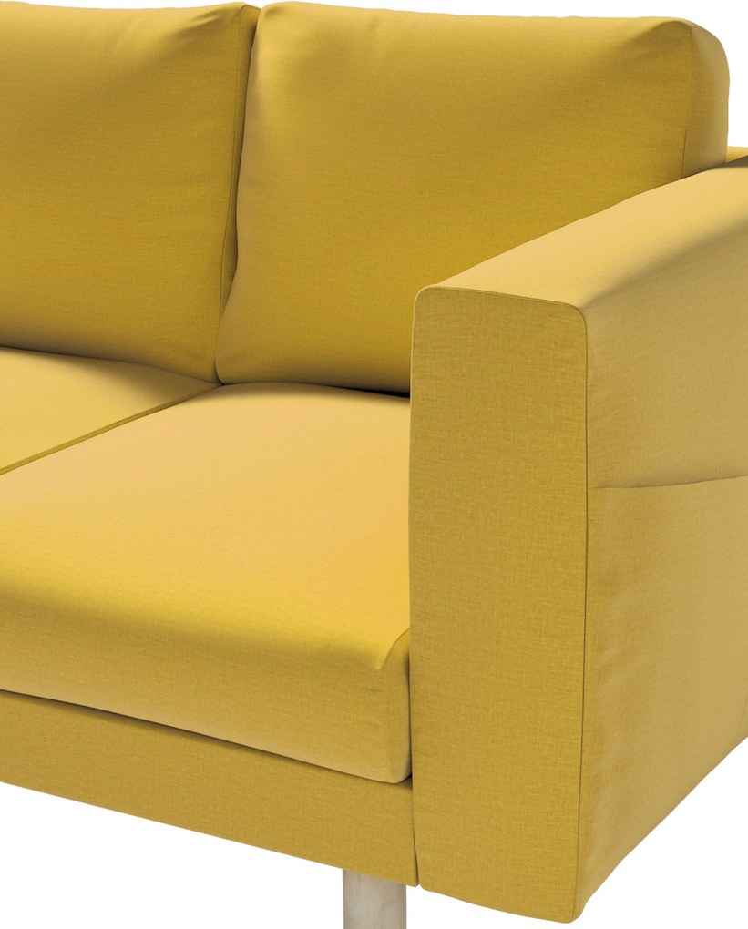 Potah na pohovku IKEA Norsborg 3-místná barva žlutá látka sametová