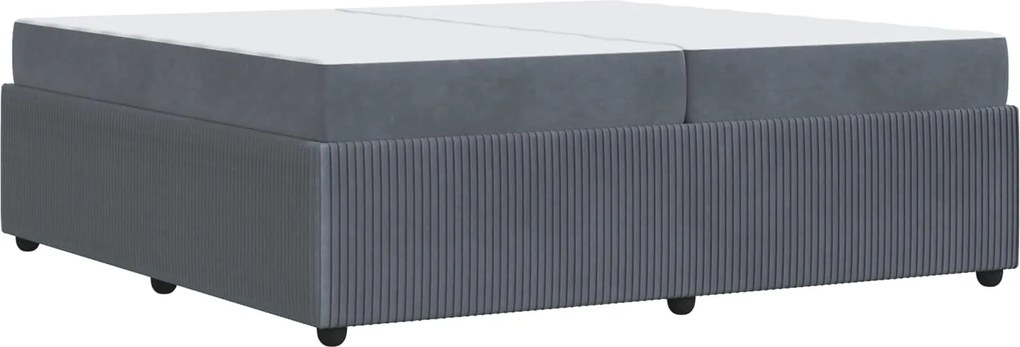 Rám postele Tmavě šedá 200 x 200 cm textil 3398439