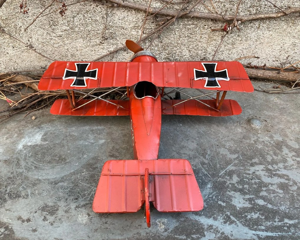Kovový model letadlo Red Baron