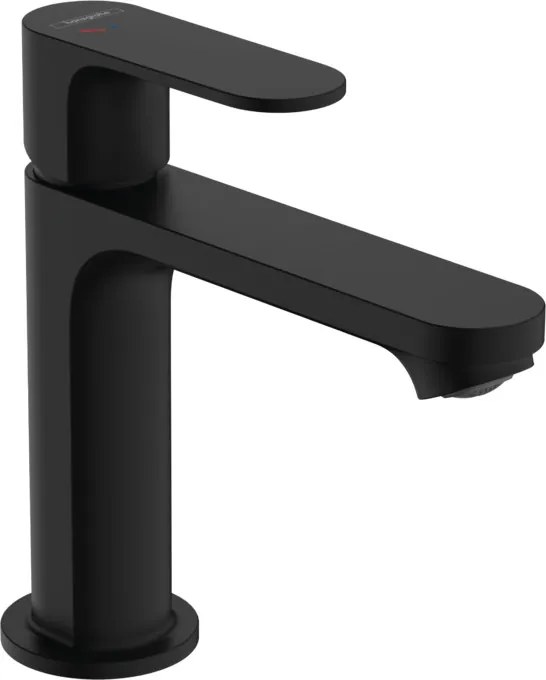 Hansgrohe Rebris S, umyvadlová baterie 110 bez odtokové soupravy, CoolStart, černá matná, 72520670