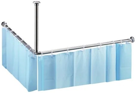 Bemeta Design Tyč sprchového závěsu, 1400 x 1400 mm, rohová, nerez, lesk - 101120052