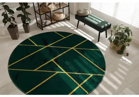 koberec kulatý EMERALD výhradní 1012 glamour, stylový mramor, geo velikost kruh 120 cm | krásné koberce cz