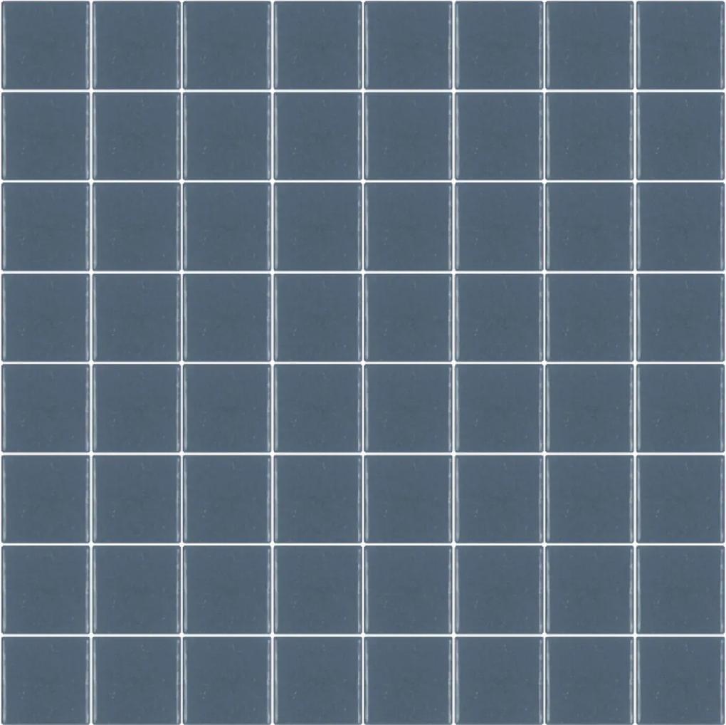 Hisbalit Skleněná mozaika modrá Mozaika 318A MAT 4x4  4x4 (32x32) cm - 40318AMH
