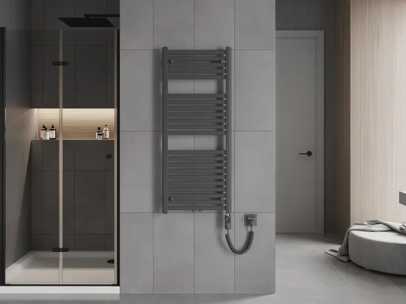 Mexen Hades, elektrické topné těleso 1200 x 500 mm, 600 W, antracitová, W104-1200-500-2600-66