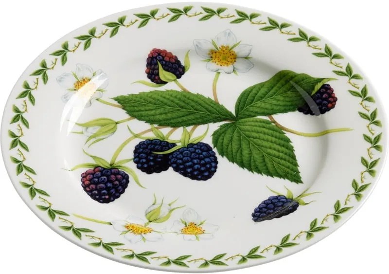 Talířek z kostního porcelánu Maxwell & Williams Orchard Fruits Blackberry, ⌀ 20 cm
