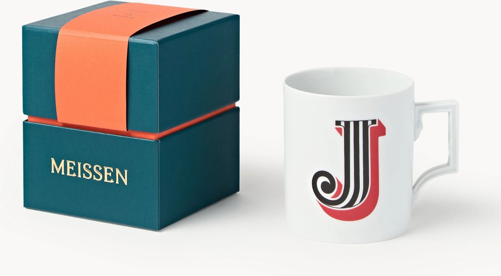 Westwing x MEISSEN, ručně vyrobený hrnek Initials's dekorací Motif