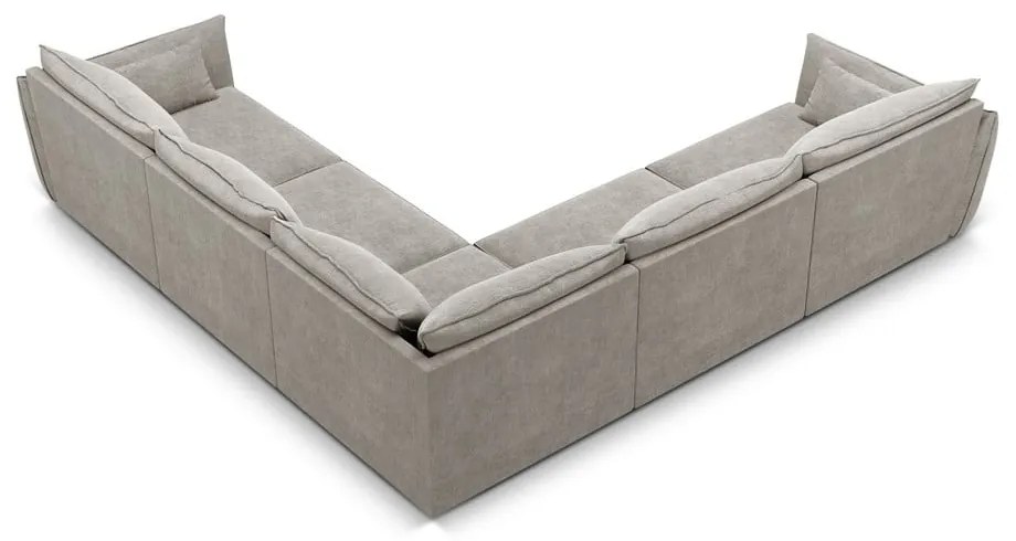 Světle šedá rohová pohovka (variabilní) Vanda – Mazzini Sofas