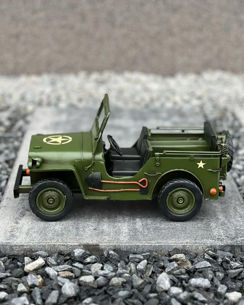 Plechový model - MB Armádní Jeep 2