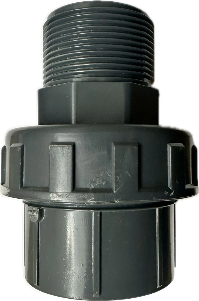 Vagnerpool Reverzní šroubení 50 x 1 1/2“ ext.  (lepení x ext. závit - matice z druhé strany)