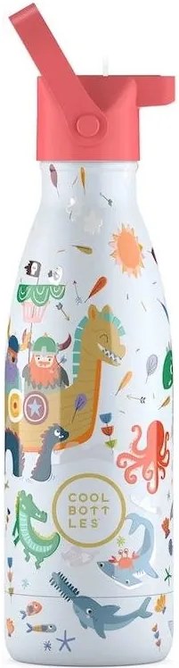 Cool bottles dětská nerezová termolahev kids brave vikings třívrstvá 350 ml 3d