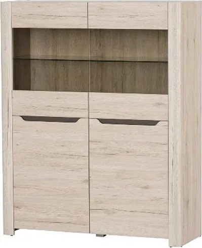 Casarredo - Komfort nábytek Vitrína DESJO 03, dub Sanremo