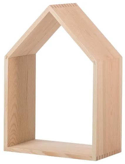 Dřevobox Dřevěná polička domeček otevřená - velká