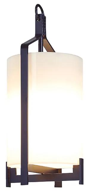 Přenosná lampička v designu ruční lucerny Fanal Portable Barevná varianta: Černá / Bílá