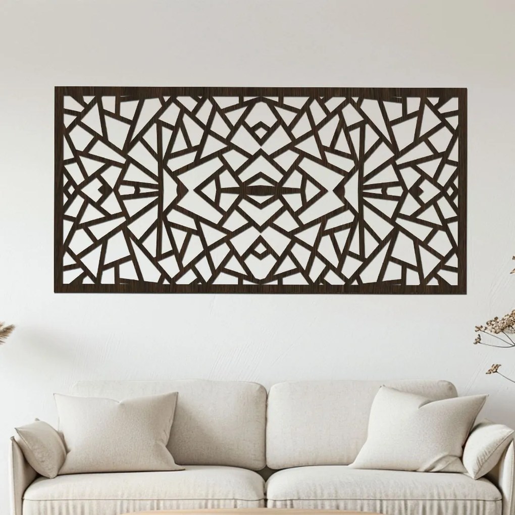 dřevo života Dekorační panel GEOMETRY Zvolte barvu dekoru: Černá, Rozměry šxv (cm): 40x80