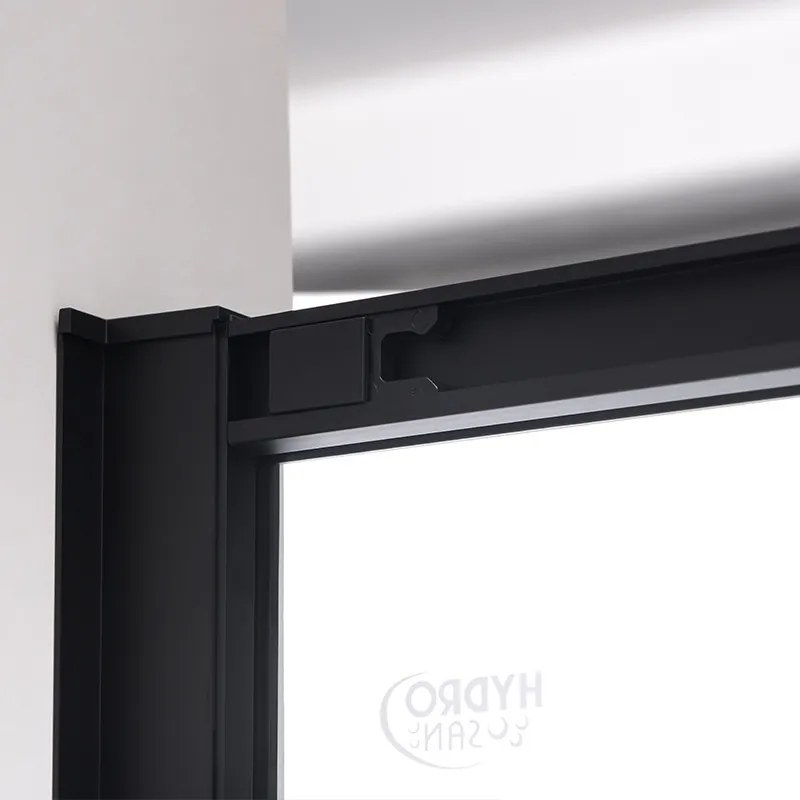 BPS-koupelny Posuvné sprchové dveře PD-NOB HYD-5171 100 cm černá/transparent pro instalaci do niky - bez vaničky
