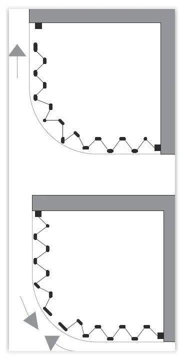 FORTE Sprchová zástěna FLEX - LUNA NEW Rozměr A - 100 cm, Rozměr B - 100 cm, Rozměr C - 185 cm, Typ otvírání - Zavírání na stranu OLBBXF141001