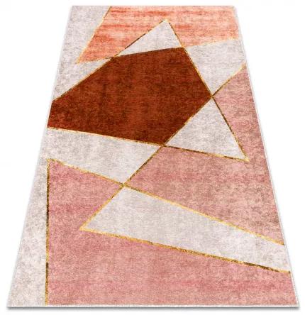 Dywany Luszczow Dětský kusový koberec MIRO 52097.802 pratelný  Geometrická protiskluz, růžový Rozměr koberce: 160 x 220 cm