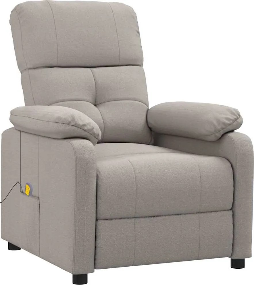 Masážní křeslo taupe textil 289680