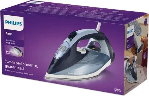 Philips 7000 Series HV napařovací žehlička tmavě/světle modrá DST7020/20