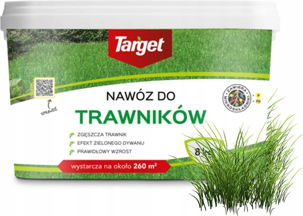 Trávníkové hnojivo s mikroživinami Target 8 kg