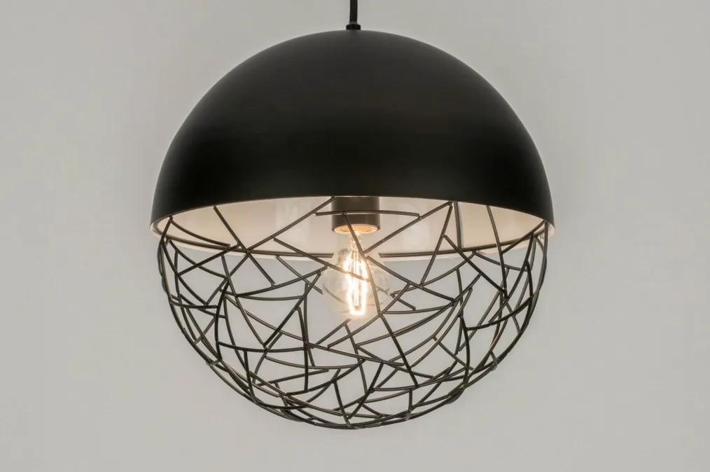 Závěsné designové černé svítidlo Jessica Black 35
