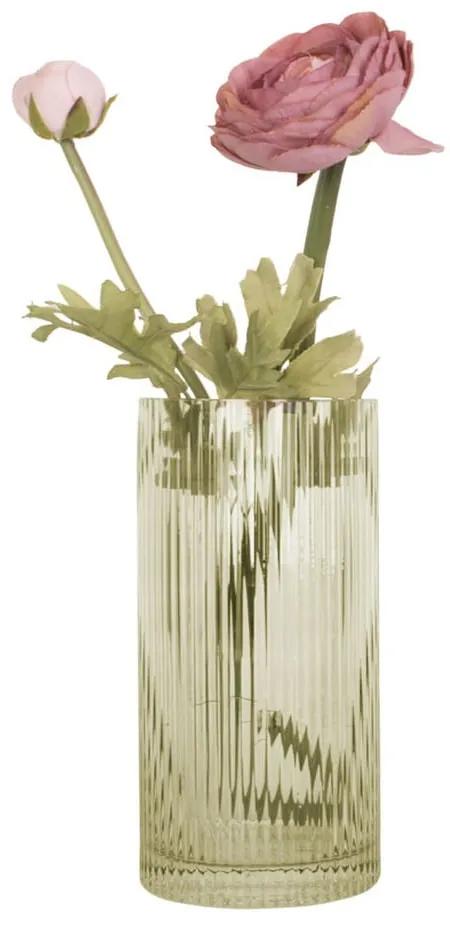 Zelená skleněná váza PT LIVING Allure, výška 20 cm