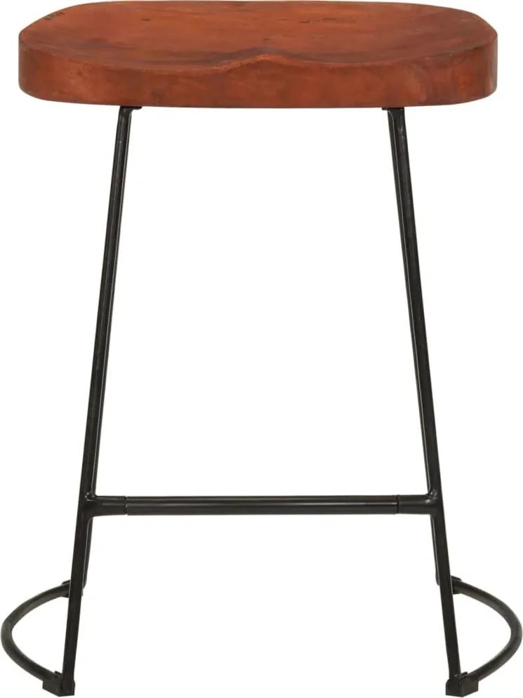 vidaXL Barové stoličky Gavin 2 ks 45 x 38 x 53 cm masivní mangovník [344914] Barva: Hnědá