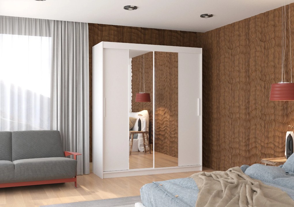 ADRK Furniture Posuvná skříň s zrcadlem DALLAS 180 SW-DAL-W-180+A286