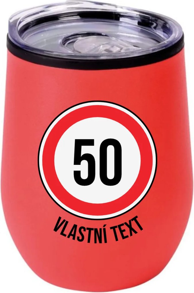 Personalizovaný termohrnek "BOWL" - narozeninová dopravní značka