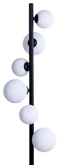 Designová lampa Sybilla 6 Floor černé