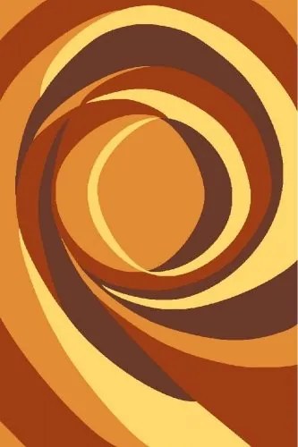 Vopi | Koberec Hansadim F001-TT - 40 x 60 cm, oranžový