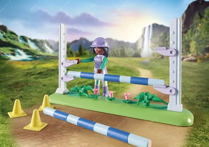 Playmobil Playmobil Horses of Waterfall 71355 Zoe & Blaze s turnajovým hřištěm