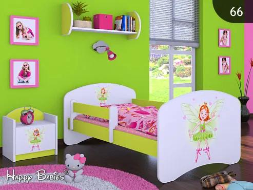 SM Dětská postel s obrázkem 160 x 80 cm - zelená