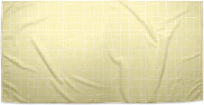 Sablio Ručník Žluté pletivo - 50x100 cm